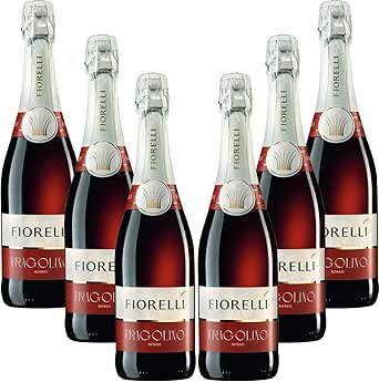 Fiorelli Fragolino Vino Rosso Bevanda aromatizzata a base di vino - 6 x ...