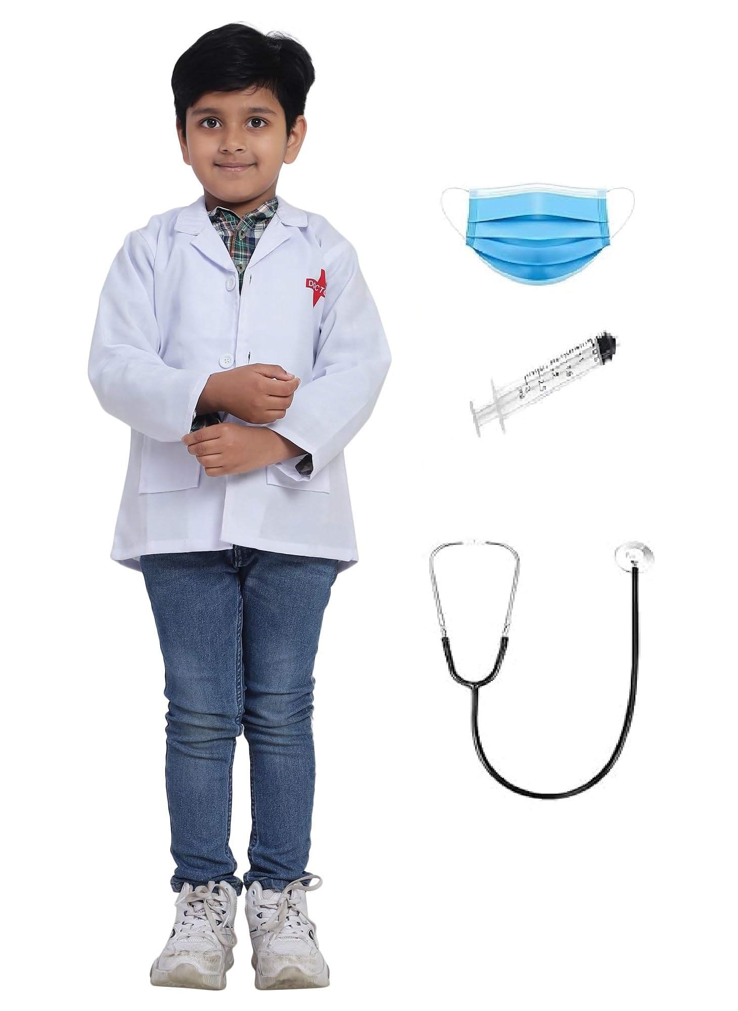 Buy SILAYI BY RENU MEHRA Doctor Costume for kids | Doctor Coat with ...