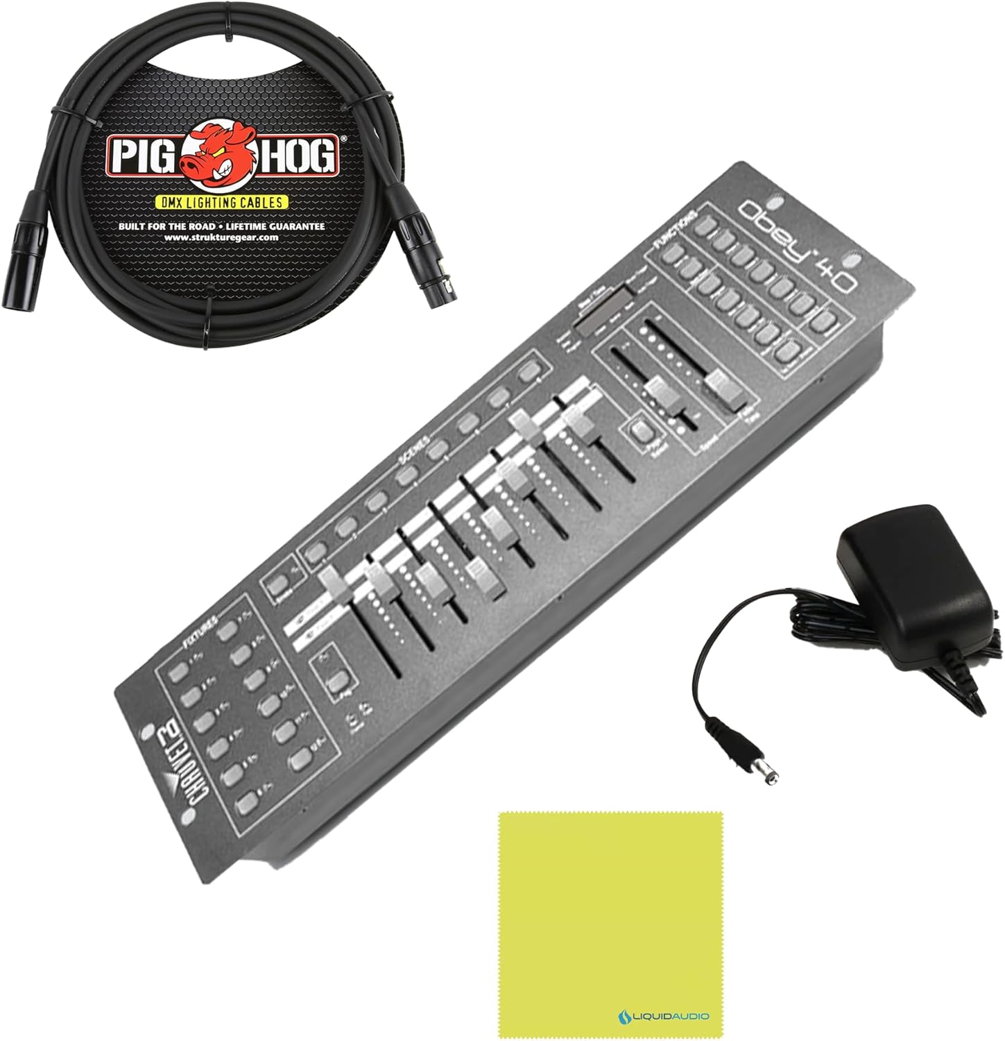 Amazon.com: Chauvet Obey 40 DMX Lighting Controller Bundle w/Pig Hog ...