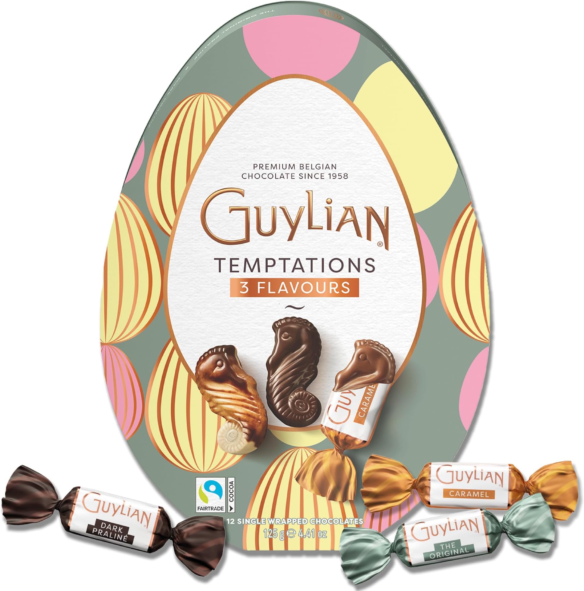 Amazon.com: GuyLian Original Belgian Chocolate Seashells 250g Gift Box ...