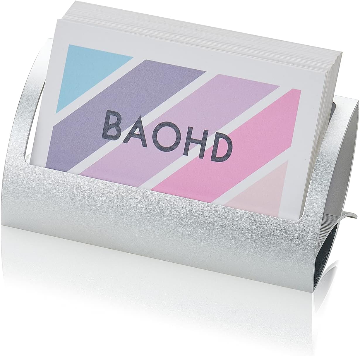 Amazon.com : BAOHD Desk Business Card Holder, Modern Metal Aluminum ...