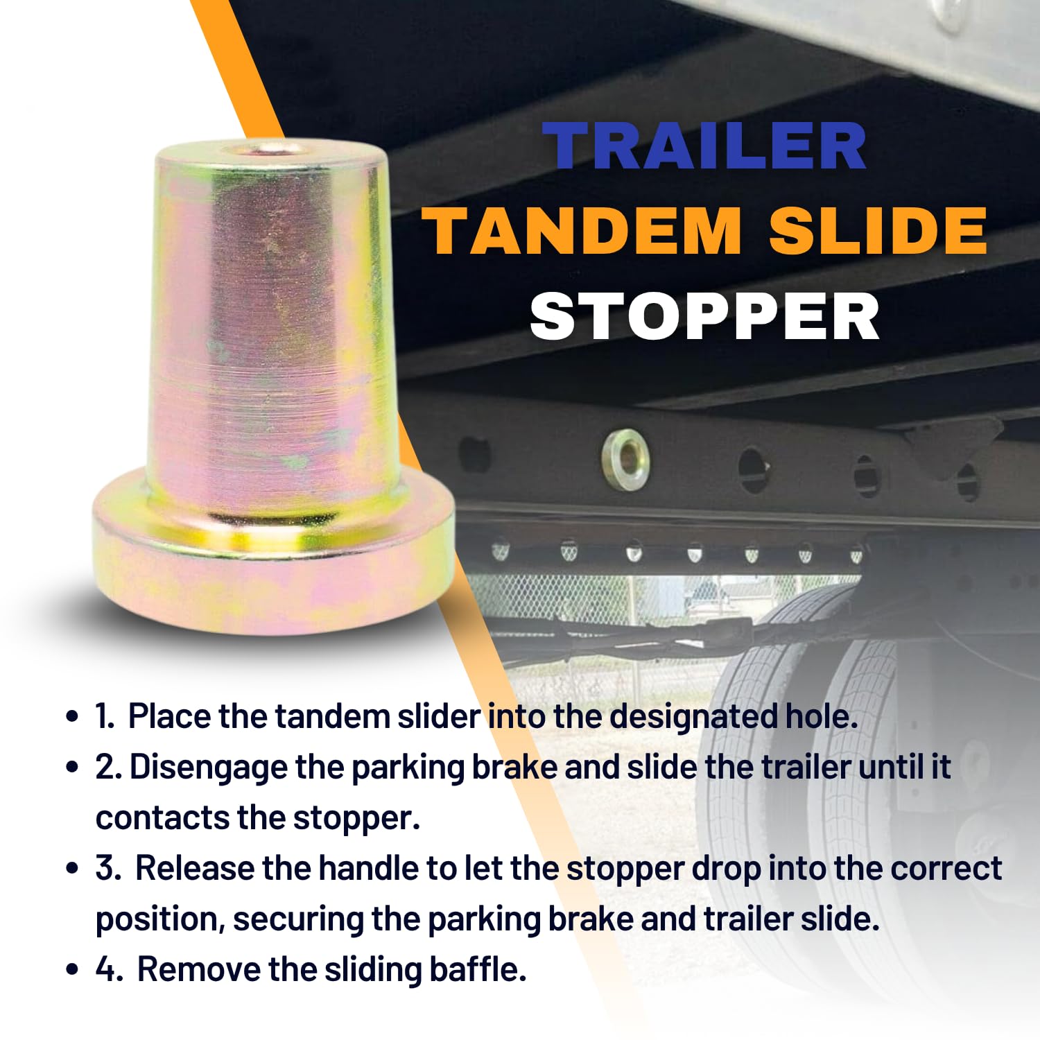 Snapklik.com : TORQUE Trailer Tandem Slide Stopper, Tandem Axle Stop ...