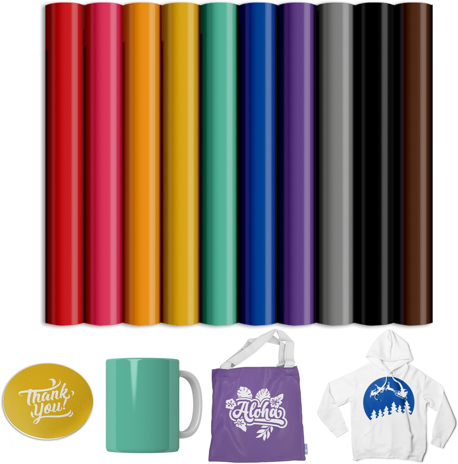 Amazon.com: HTVSTD Sublimation Transfer Ink Paper - 23 pcs +HTVSTD Glow ...