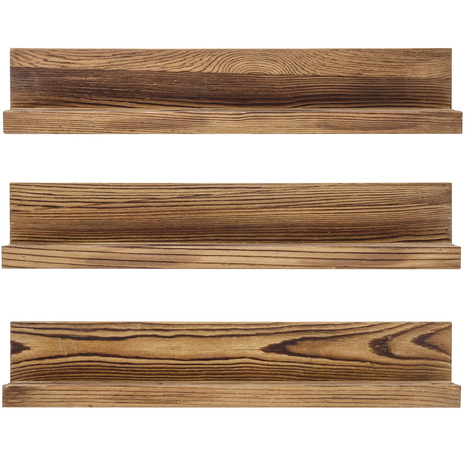 MyGift Wall Mounted Rustic Dark Burnt Wood Military Challenge Coin ...