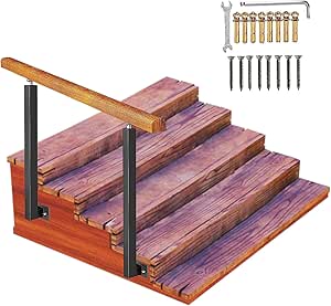Amazon.com: Handrails for Outdoor Steps, Adjustable Stair Railing with ...