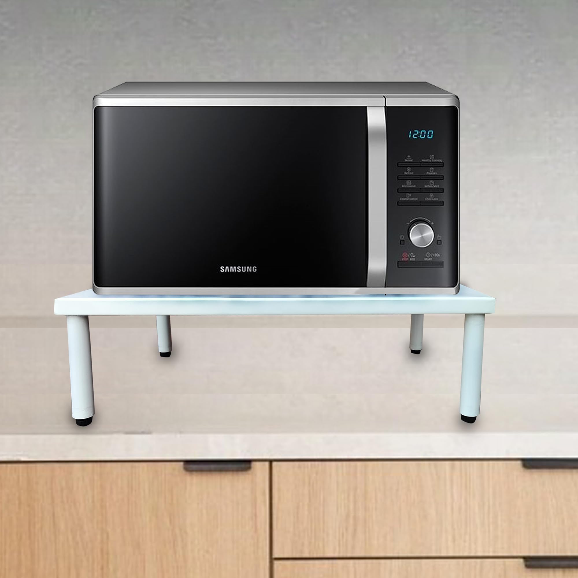 Plantex Microwave Oven Floor Mount Shelf Stand - Folding Leg for ...