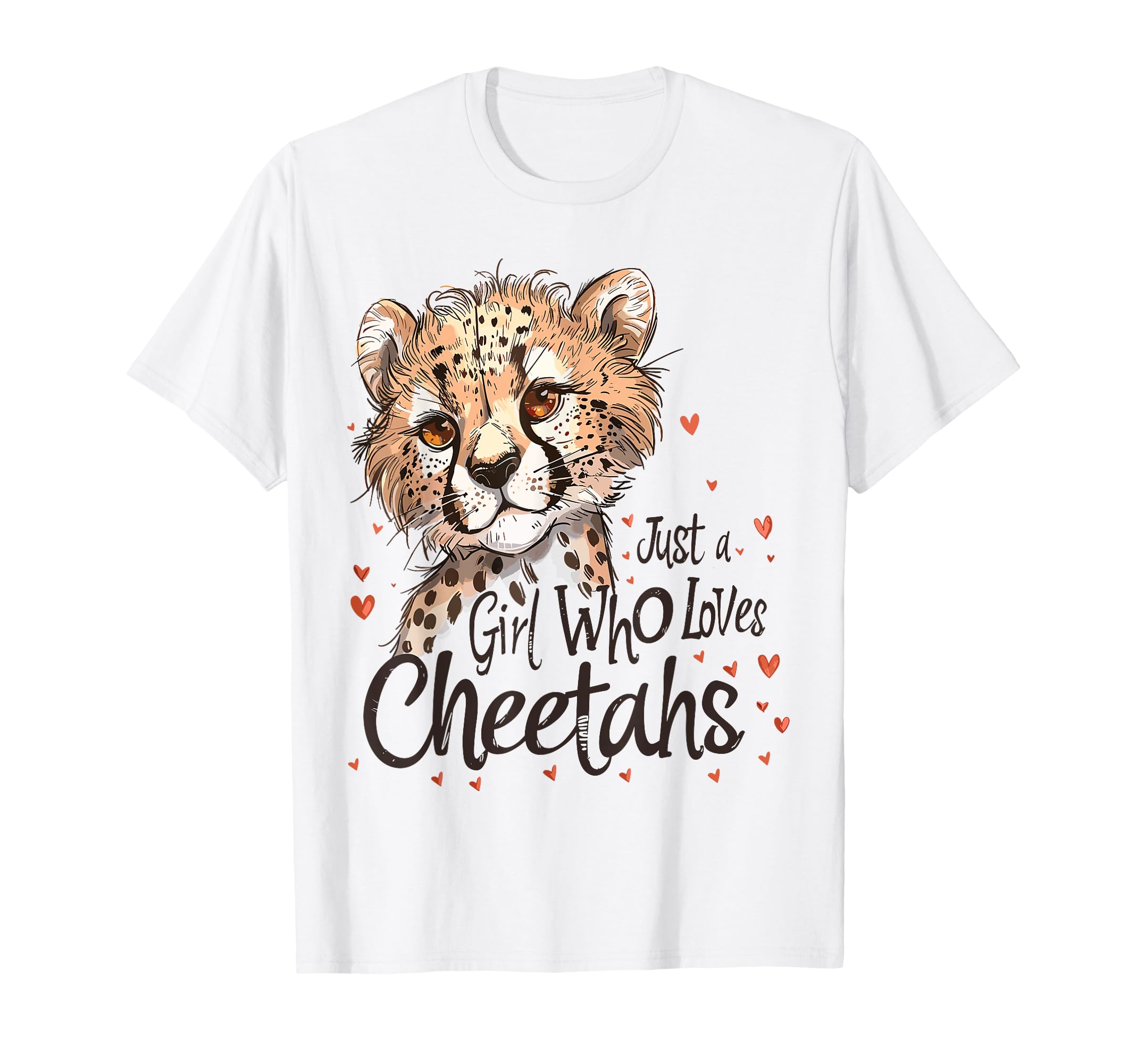 Amazon.com: Cute Cheetahs Lovers Gift Just A Girl Who Loves Cheetahs T ...
