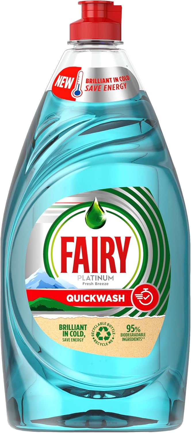 Fairy Quickwash Fresh Breeze Washing Up Liquid : Amazon.co.uk: Health ...