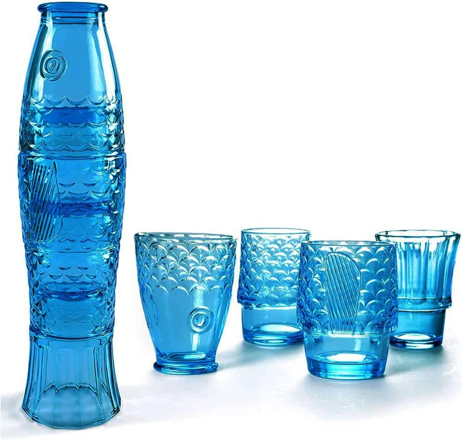 Amazon.com | Bundle of Lipitaley Koi Fish Design Drinking Glasses ...