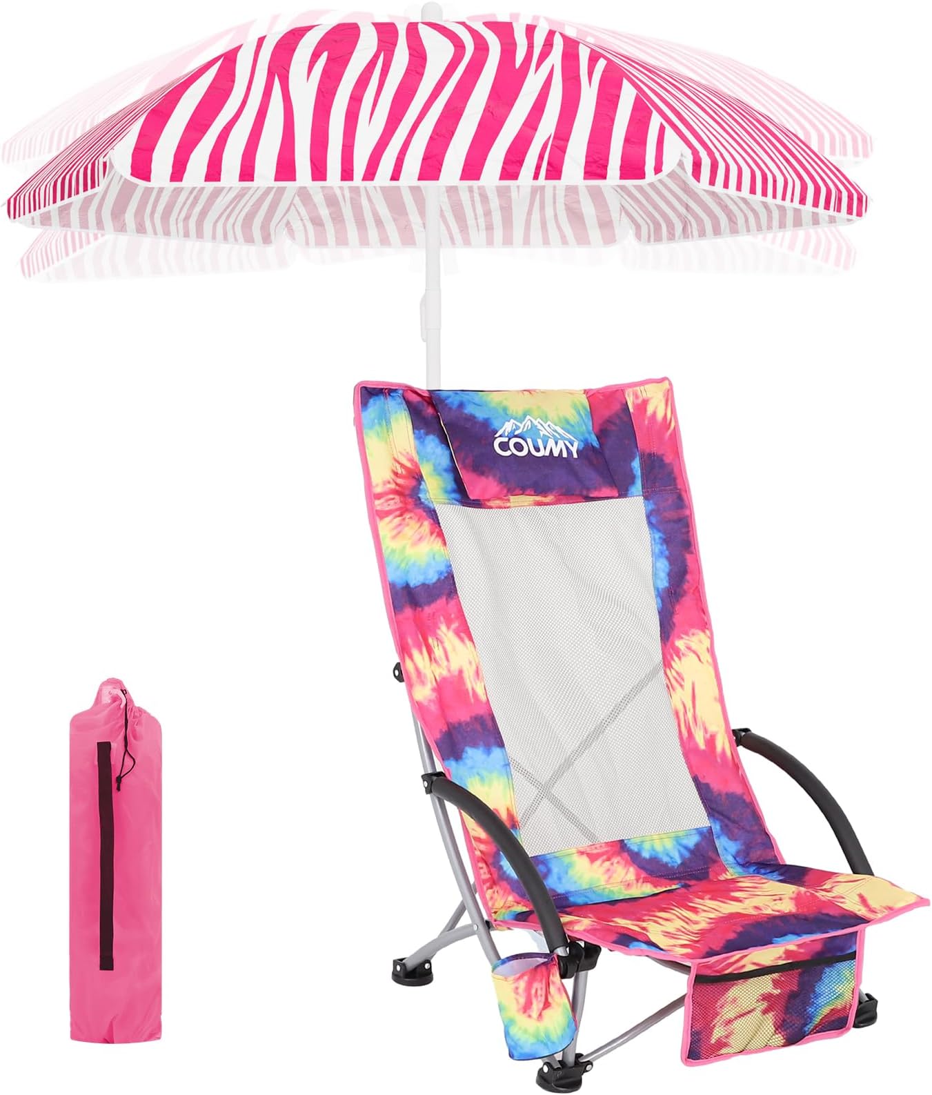 Amazon.com: EMERIT Low Beach Chairs for Adults, Sling Beach Chair with ...