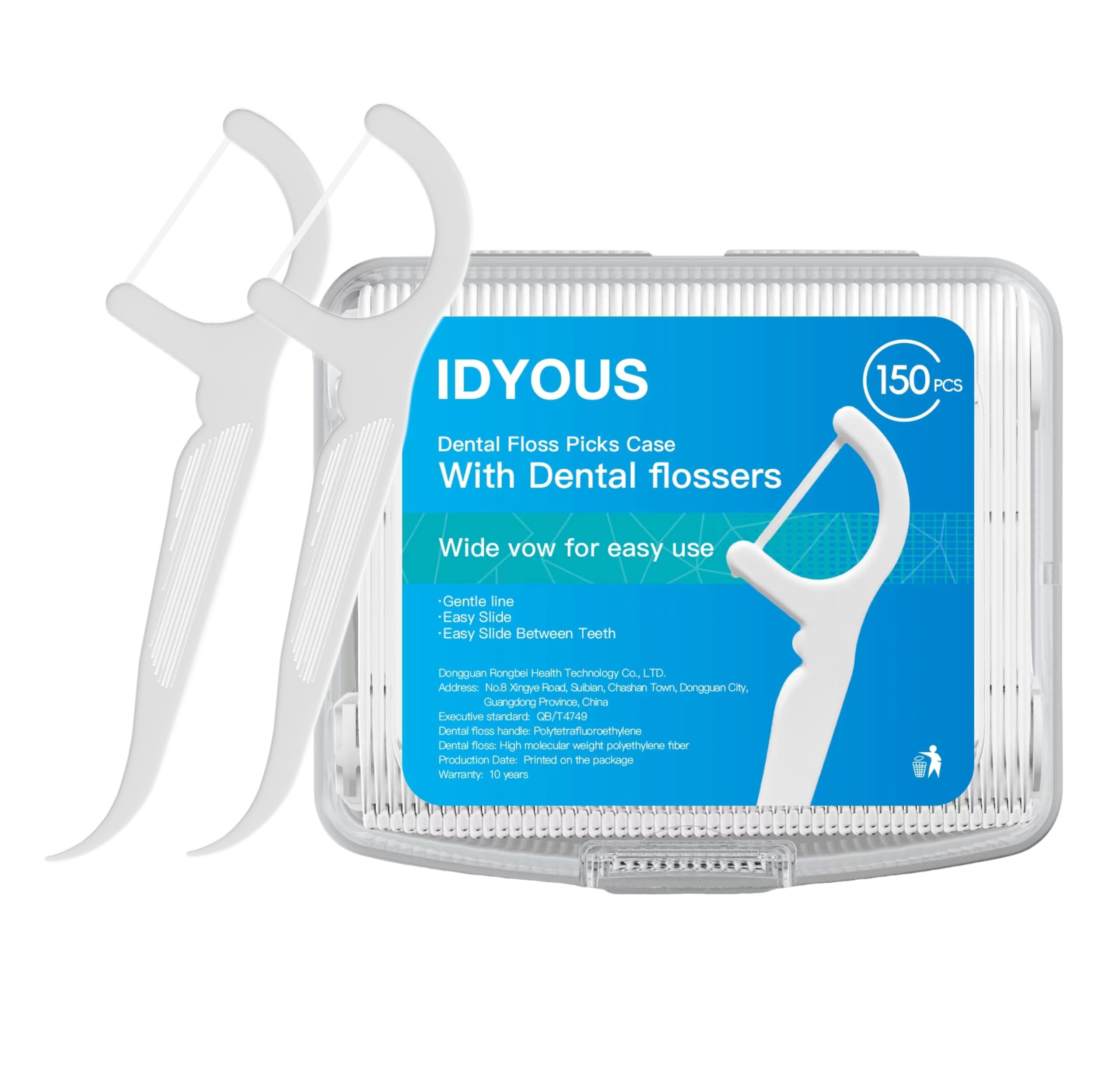 Amazon.com : IDYOUS 150 Flat Floss Sticks with Floss Box- Ultra fine ...