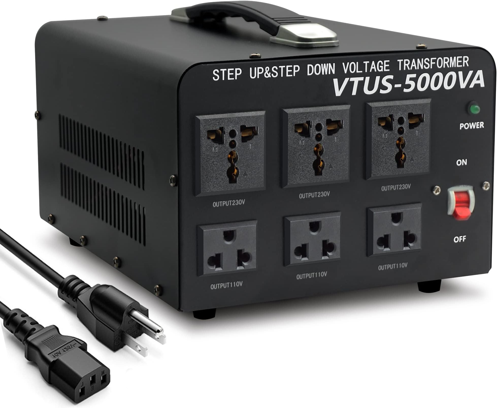 Amazon.com: Voltage Converter, 110V to 220V Step-Up & Down Power Two ...