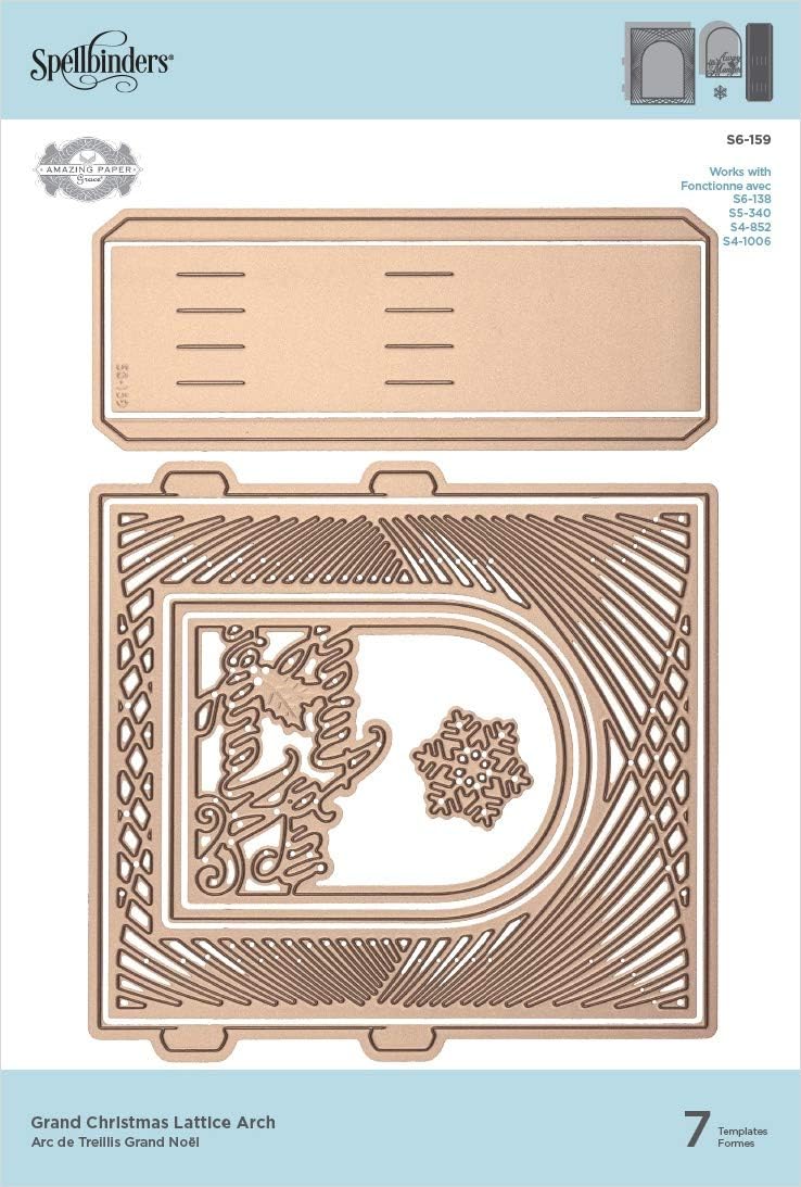 Amazon.com: SPELLBINDERS PAPERCRAFTS, INC SHAPEABILTIES DIES XMAS LATTC ...