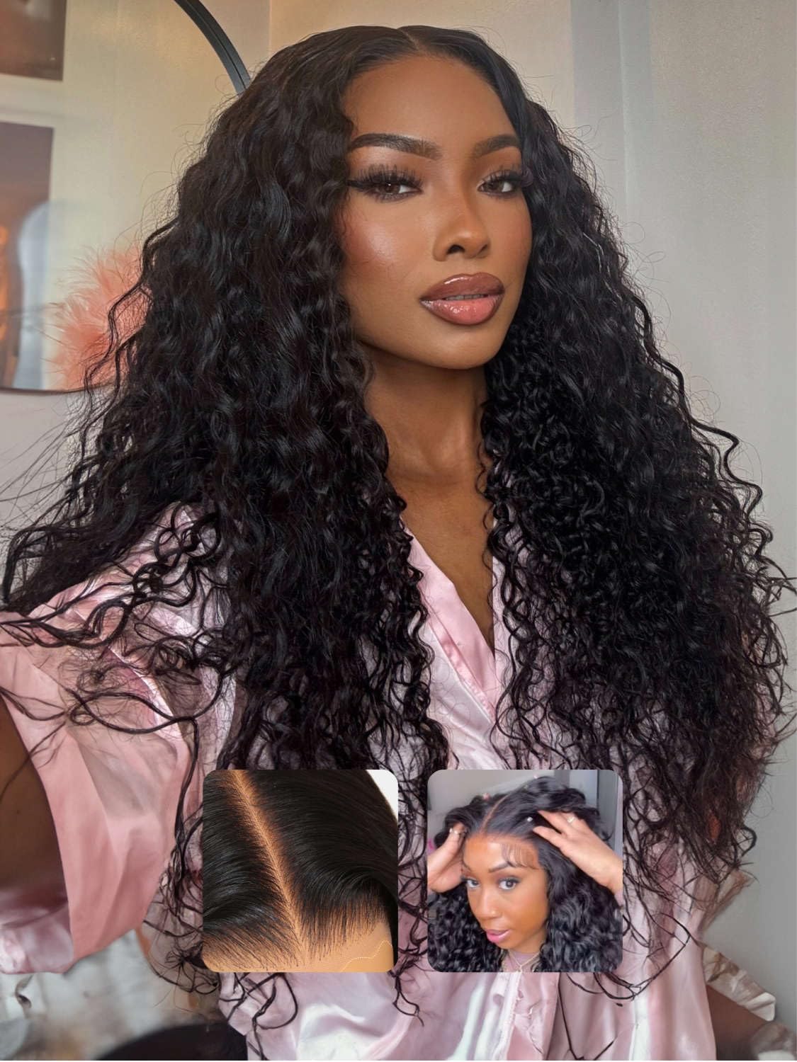 Amazon.com : Beauty Forever Bye Bye Knots Wig 7x5 Pre-Everything Water ...