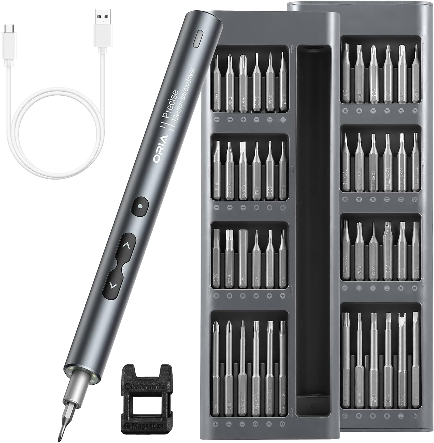 Amazon.com: Hyper Tough 45-Piece 4V RECHARGEABLE PRECISION SCREWDRIVER ...