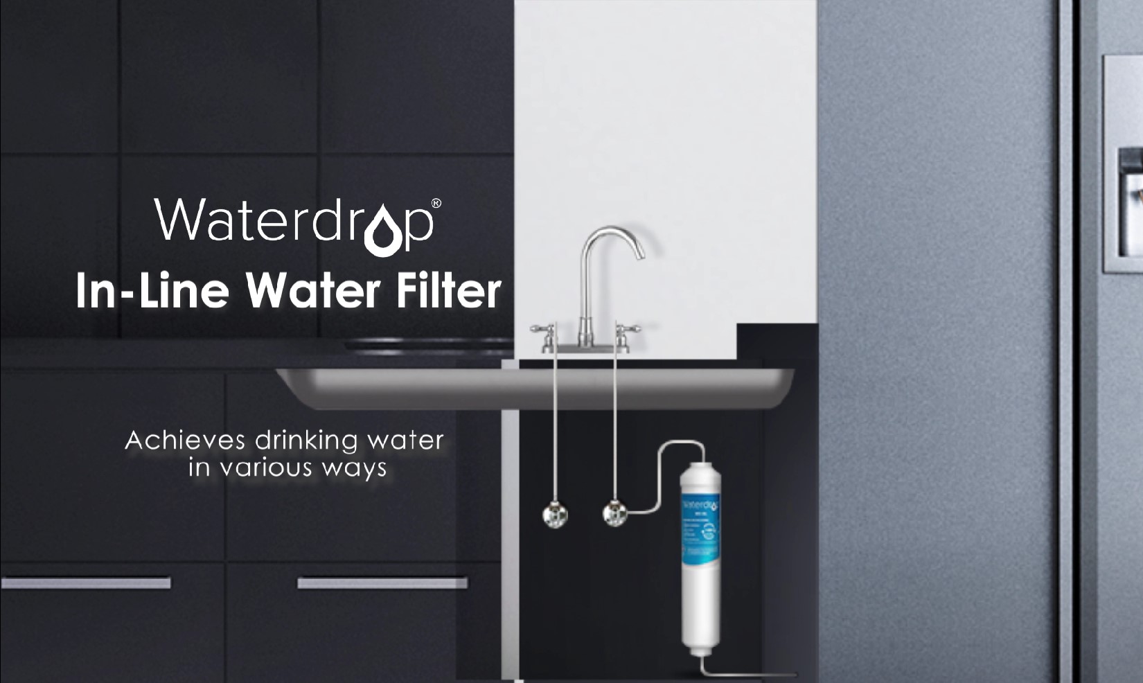 Watch Display of Waterdrop inline water filter on Amazon Live
