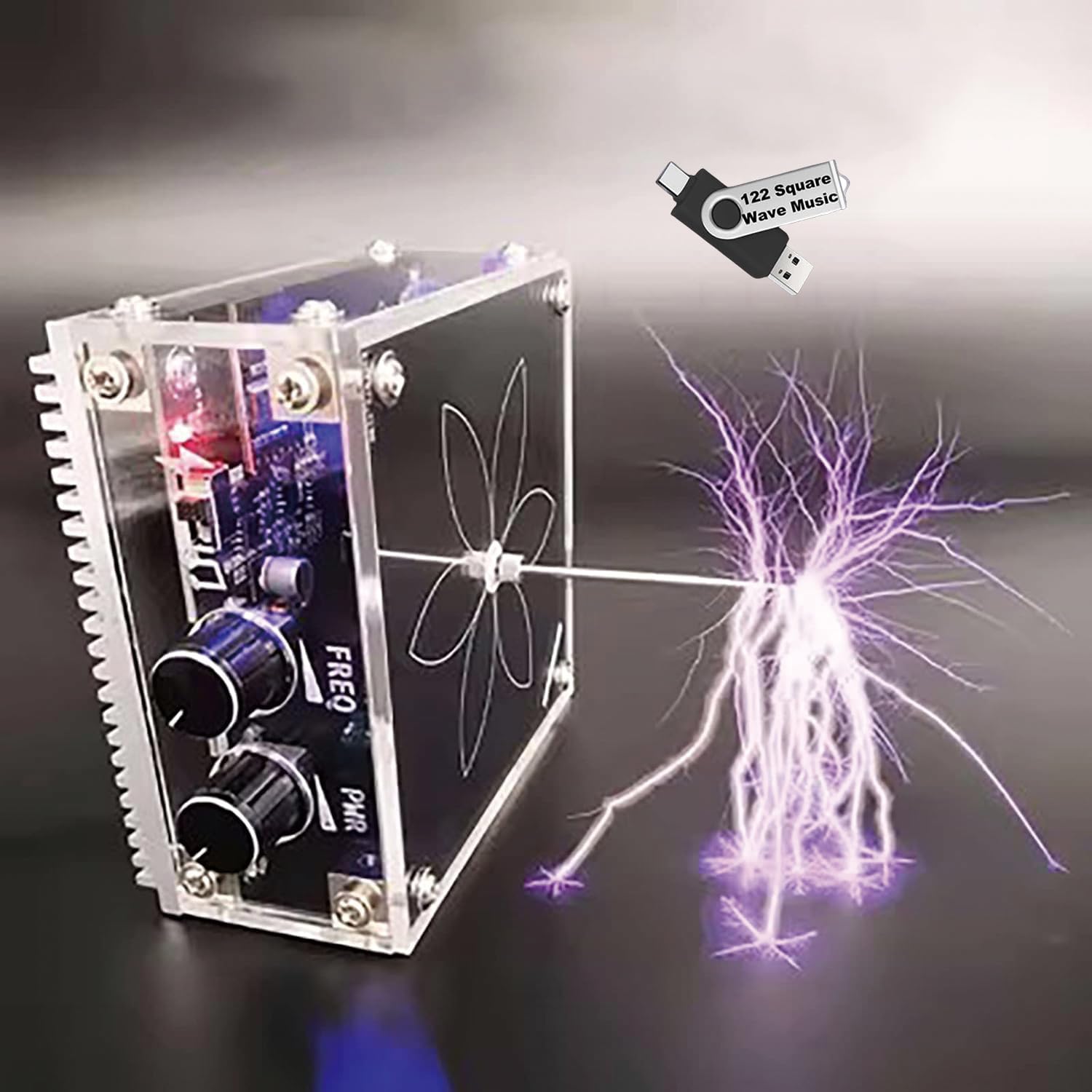 Snapklik.com : Bluetooth Music Tesla Coil 10 Cm Solid State Touchable ...