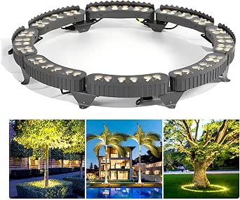 ETRYOX Outdoor Landscape Spotlights, Small LED Ring Tree Light, Garden ...