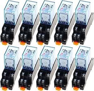 Amazon.com: BEOTTO 10 Set LY2NJ HH62P HHC68A-2Z Electronic Micro Electromagnetic Relay 10A 8PIN ...