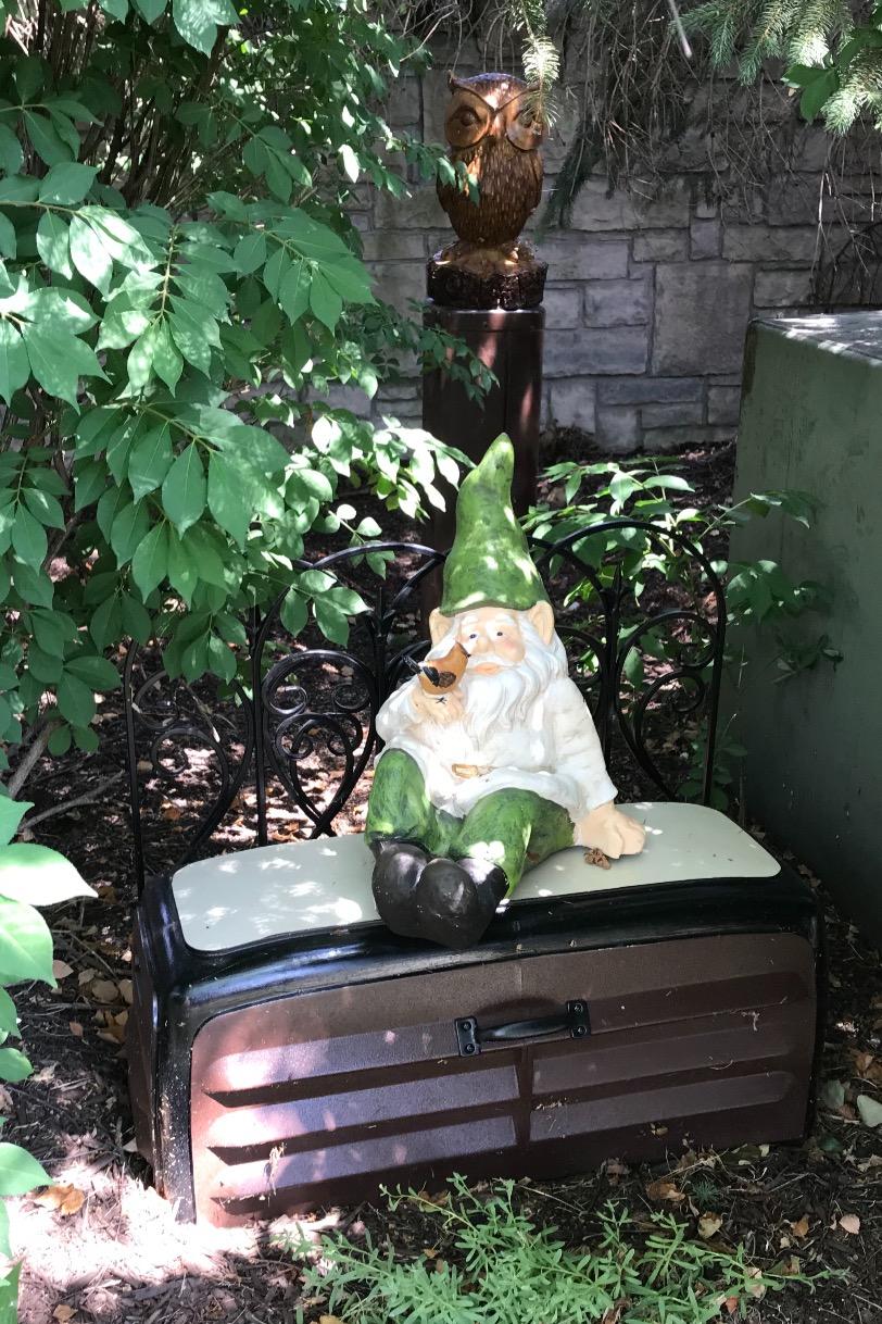 Amazon.com : Alpine Gnome Laying Down with Bird Statue, 18 Inch Tall ...