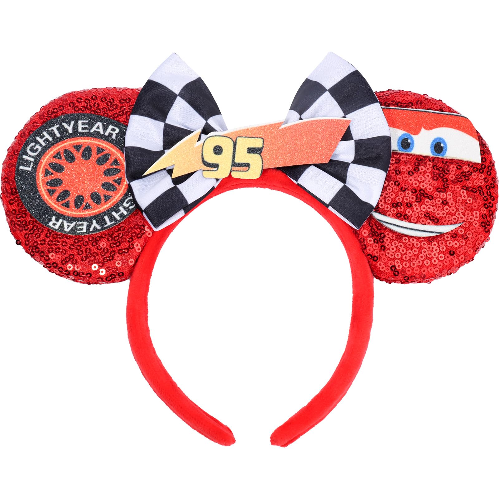 Amazon.com: UNSPAZ Mouse Ears Headband, Cars Ears for Women Adult Kids ...