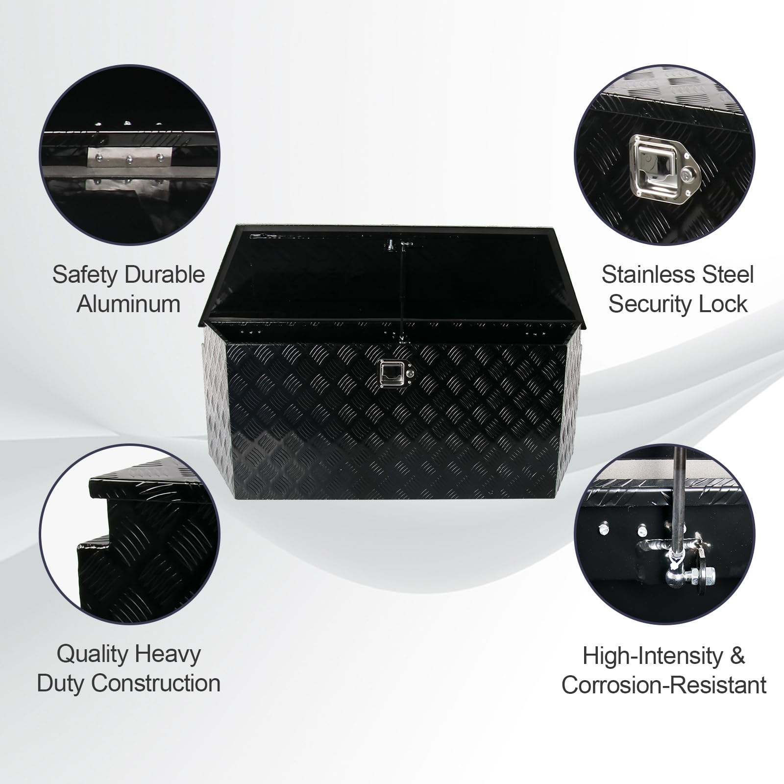 Snapklik.com : SSN 49 In Black Aluminum Tool Box Wide Utility Trailer ...