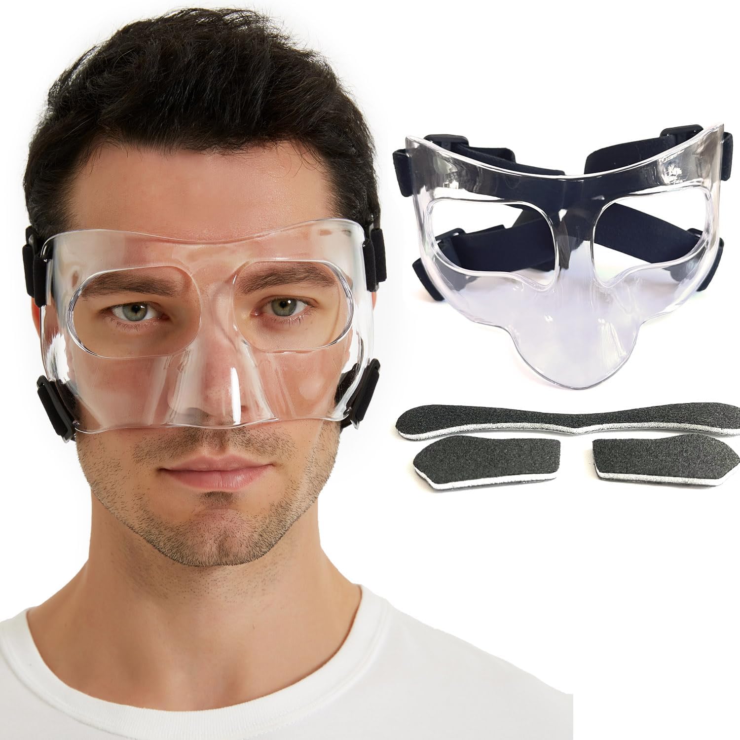 Nose Guard Protect Nose and Forehead,Face Guard for Sports,Adjustable ...