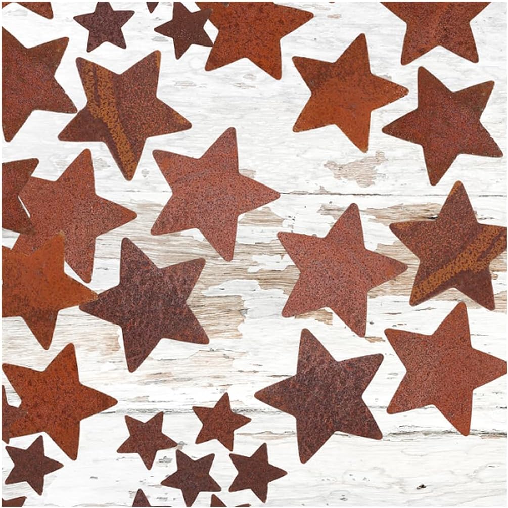 Amazon.com: Rust Finish Metal Stars - 2.25" - 100 Count : Home & Kitchen