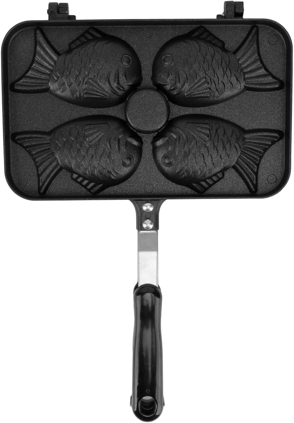 Otufan Taiyaki Fish Shape Cake Pan - 4 Trays Aluminium Alloy Fish ...