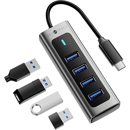 Amazon.com: HUB USB C, USB HUB for Laptop [1G File Transfer 3s], USB 3. ...