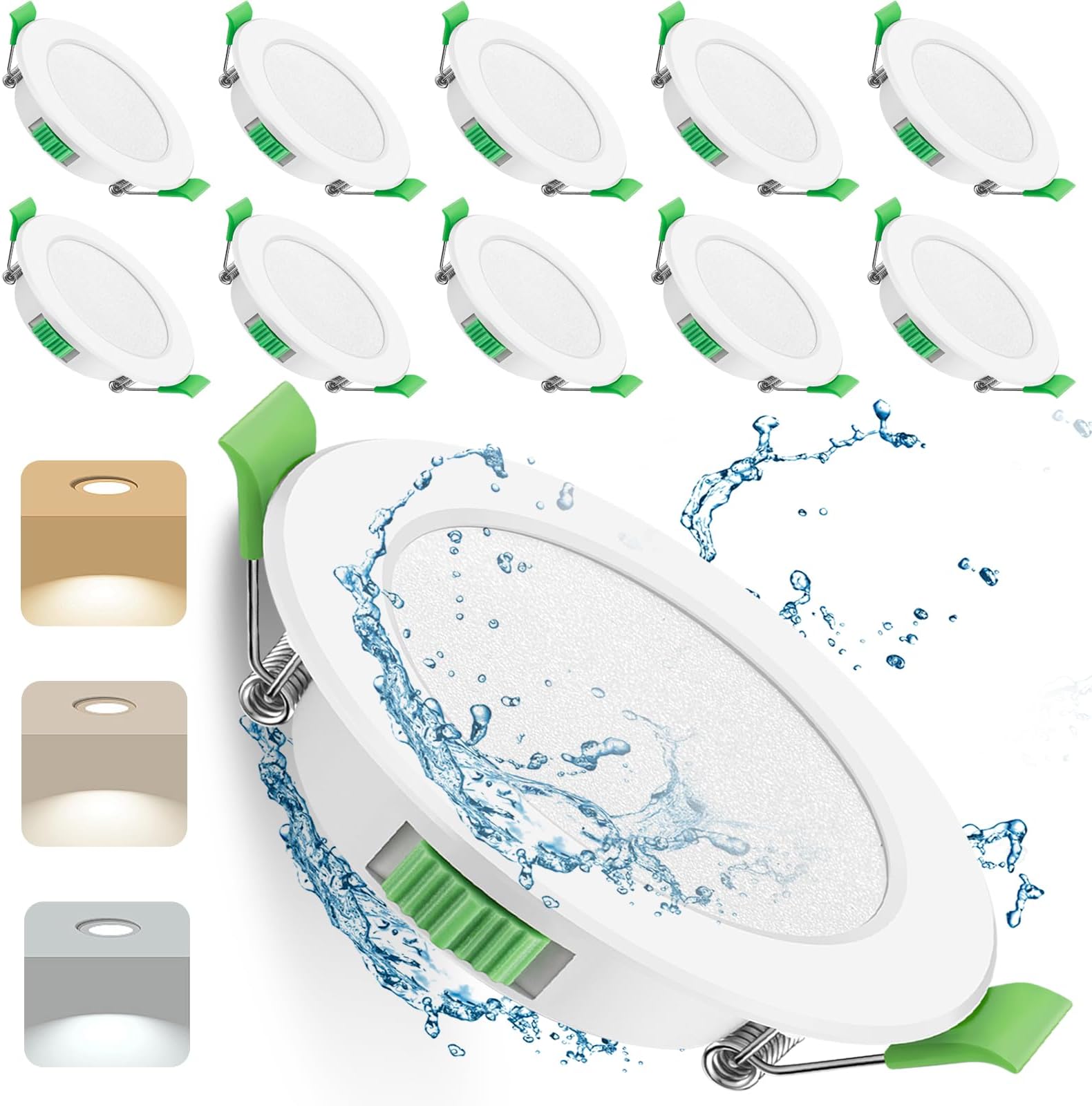 LED Downlights Ultra Slim 7W LED Recessed Ceiling Lights Dimmable 10 ...