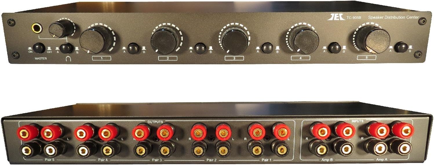 Amazon.com: 2x5 Speaker Selector Switch Switcher Volume Control ...