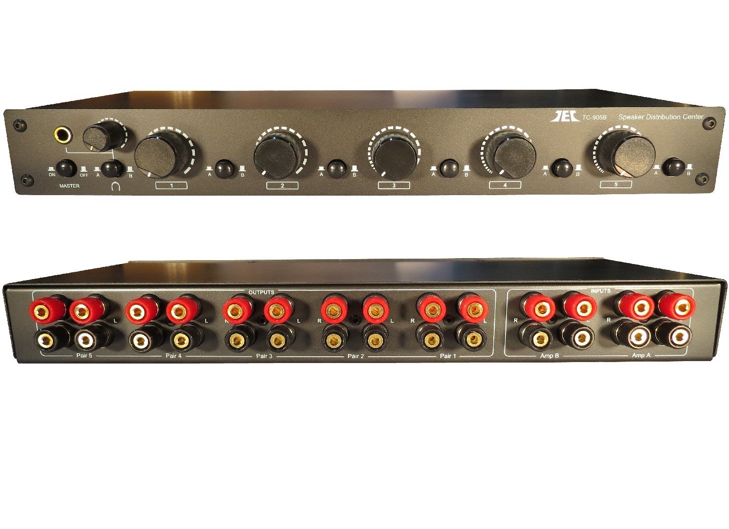 2x5 Speaker Selector Switch Switcher Volume Control Accepts 12awg Cable ...