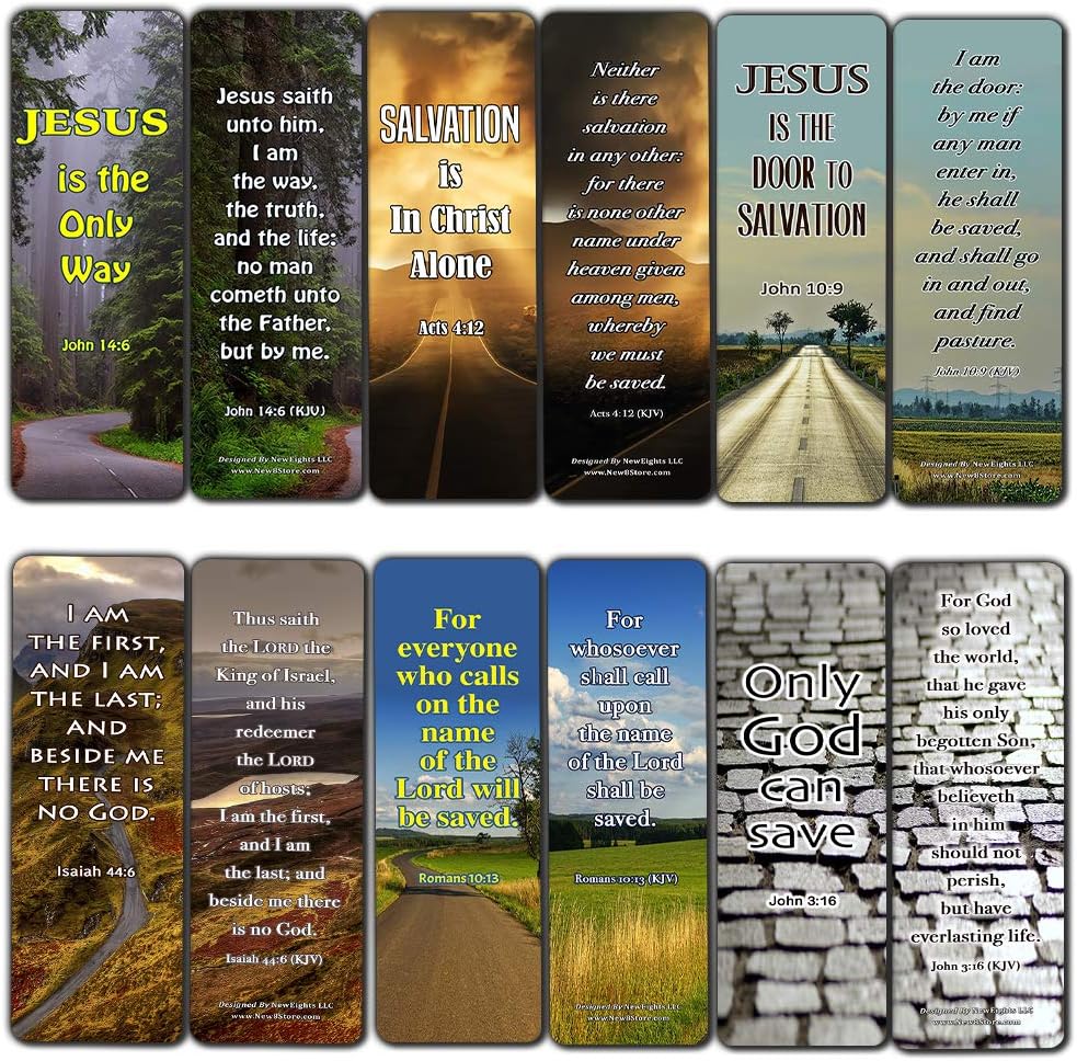 Jesus is The Way KJV Bookmarks Cards (12-Pack) : Amazon.co.uk ...
