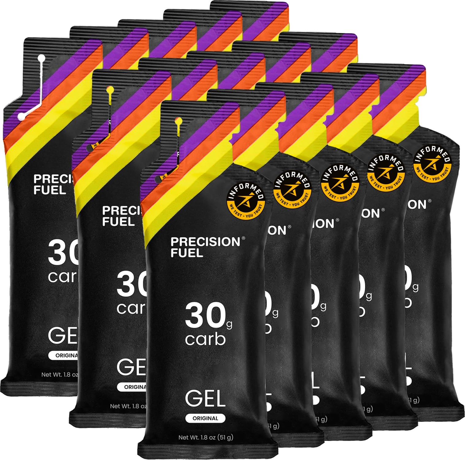 Amazon.com: Precision Fuel 30 Energy Gels - Mild, Neutral Flavour ...