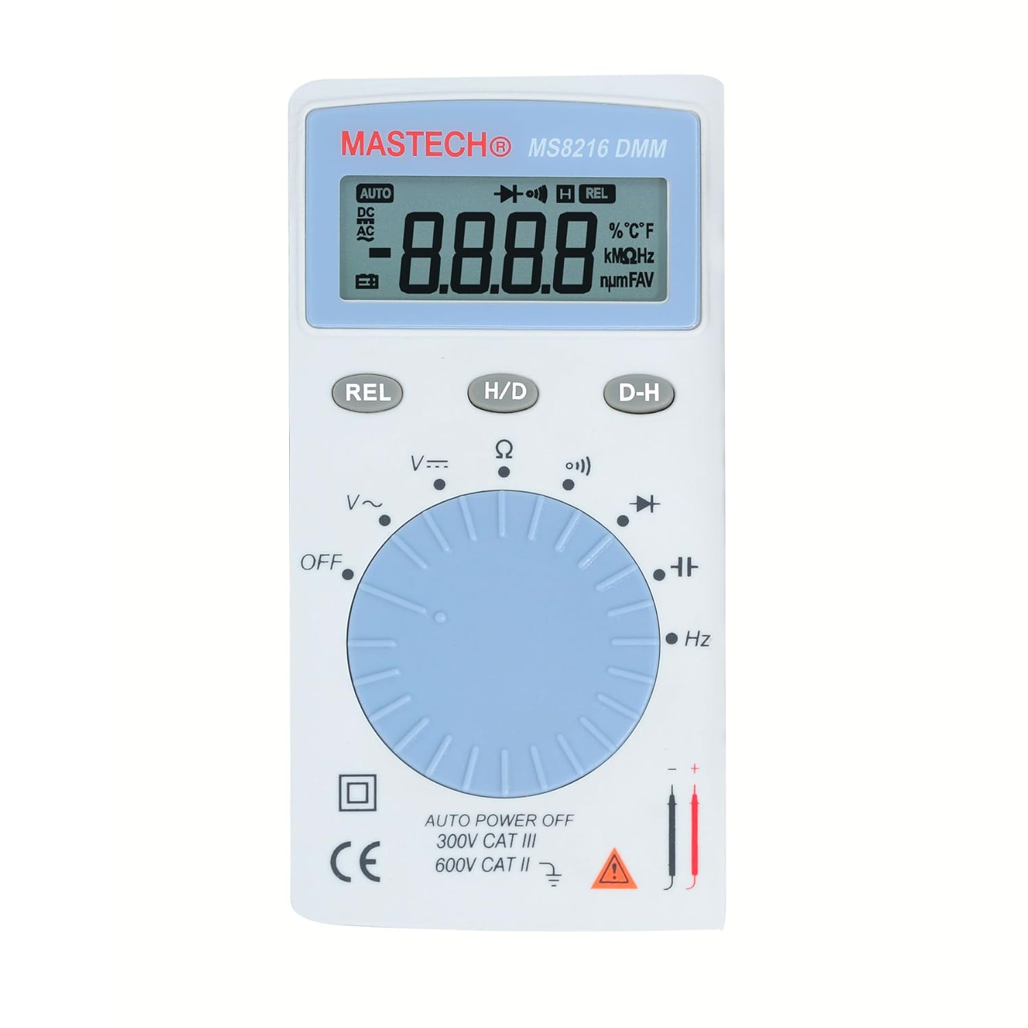 MASTECH MS8216 Digital Multimeter 4000 Counts LCD Autoranging AC/DC ...