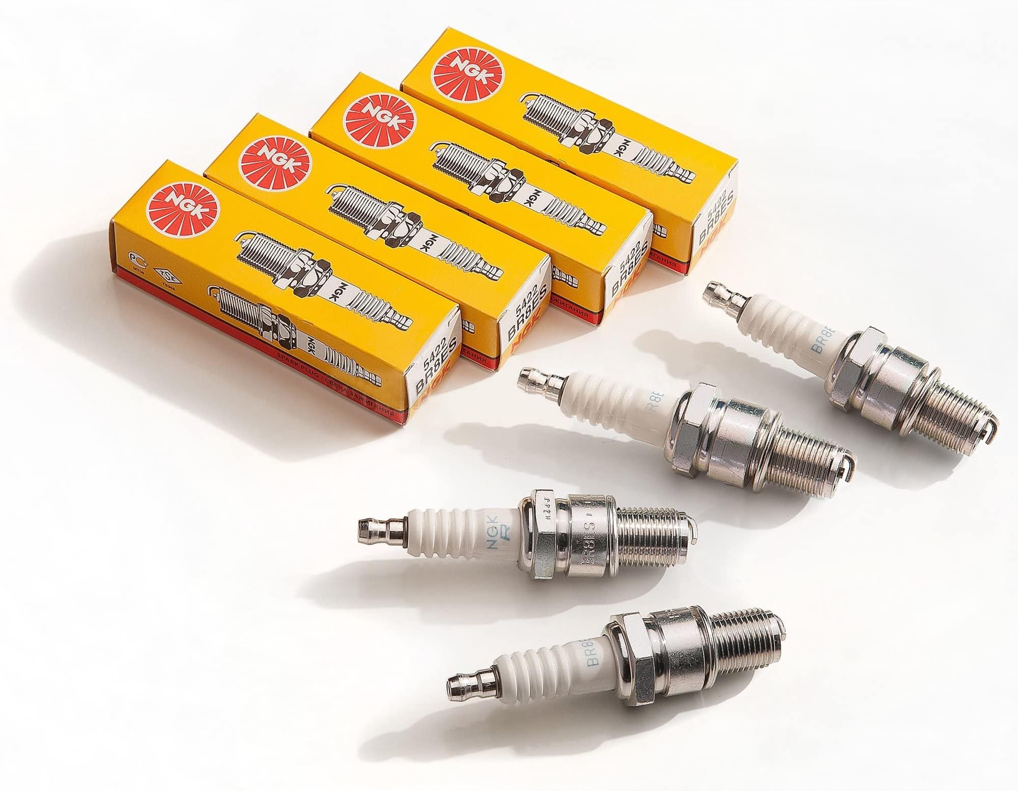 Amazon.com: NGK 3961 Standard Spark Plug - BR8ES SOLID, 4 Pack : Automotive