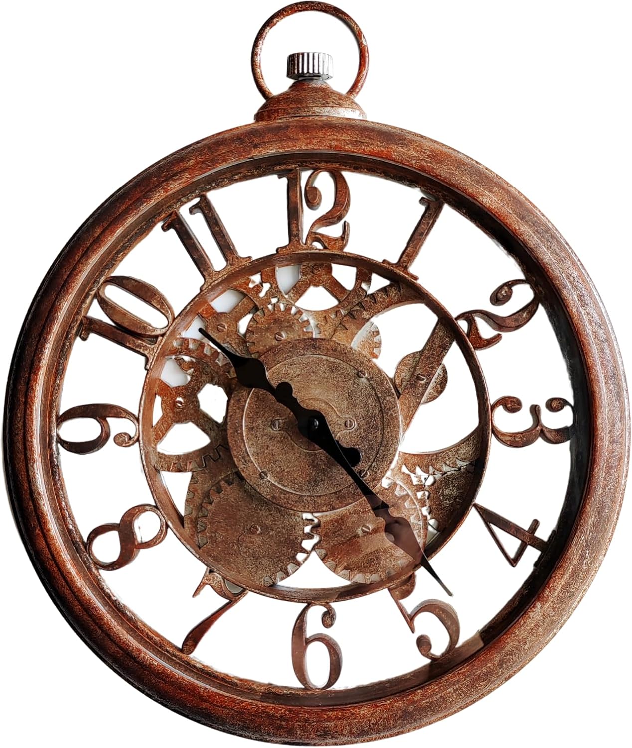 Amazon.com: MOLEIHAO Big Vintage Wall Clock Decorative,Antique Gears ...