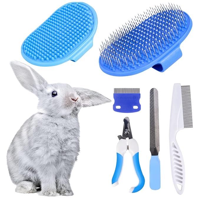 Amazon.com: 6-Piece Rabbit Grooming Kit, Small Animal Grooming Kit with ...