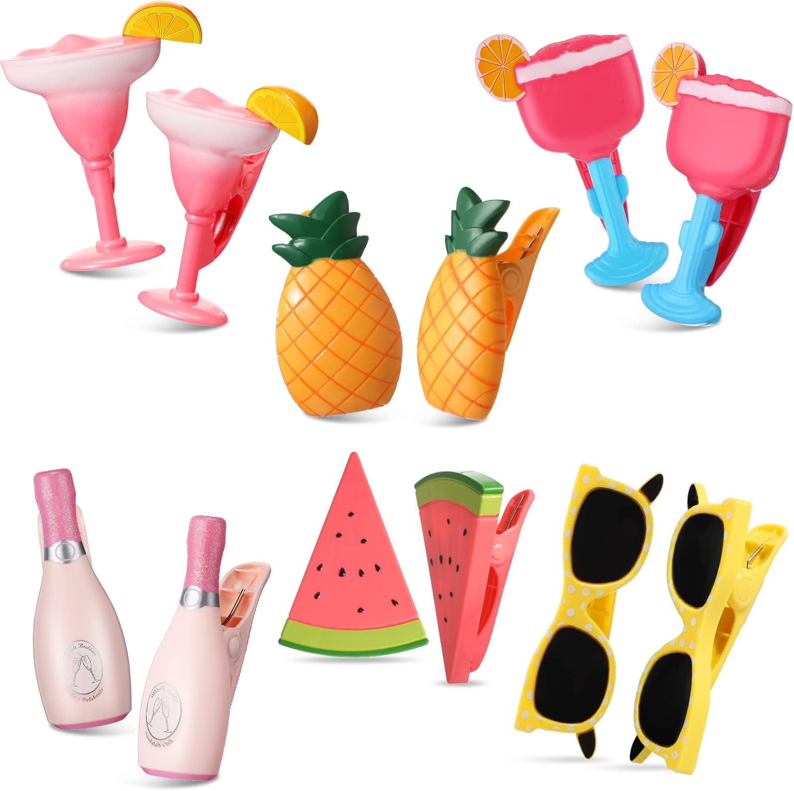 Amazon.com: 12 Pcs Beach Towel Clips Beach Chairs Clips Plastic ...