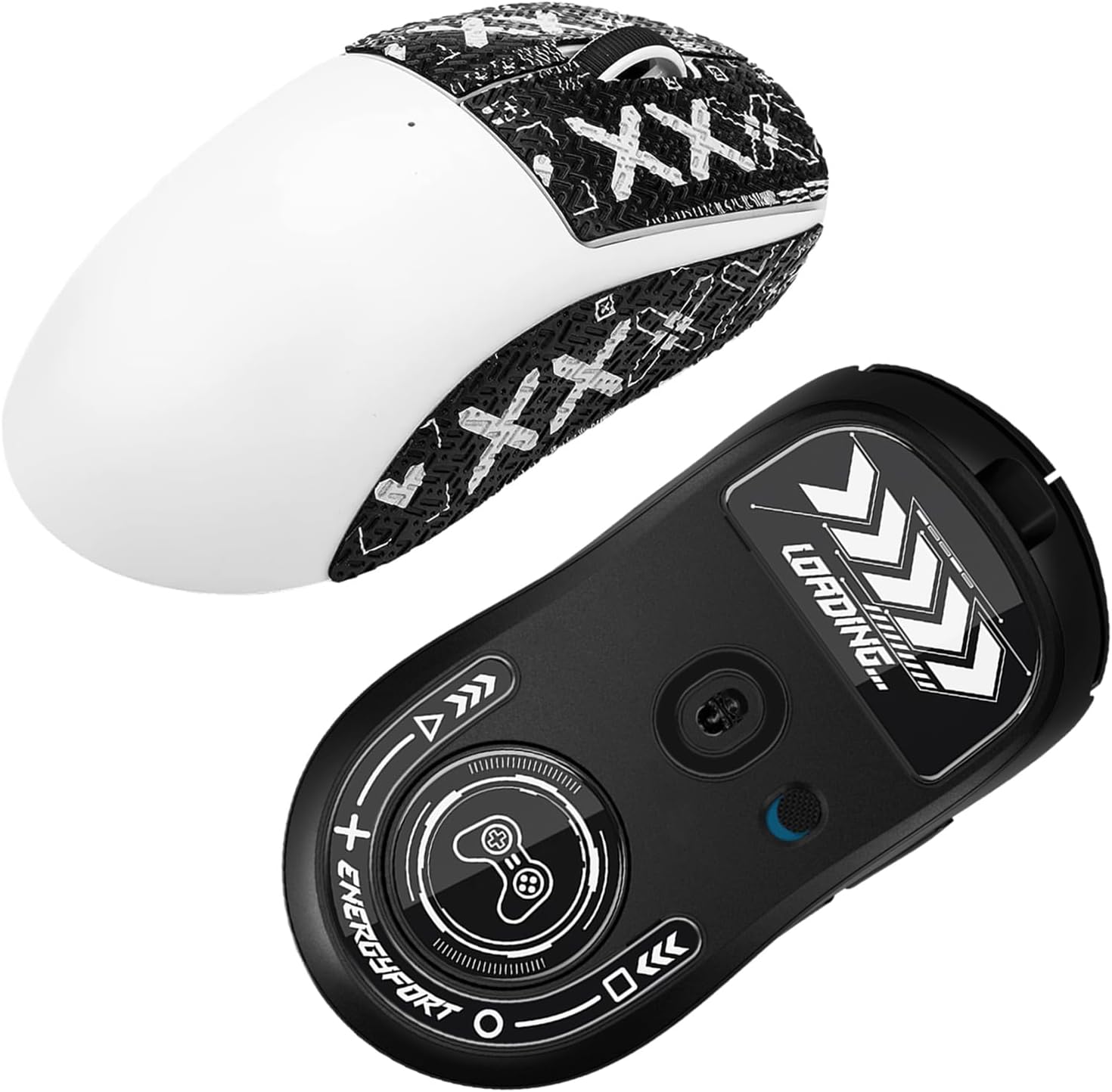 Amazon.com: MOSHOU Glass Mouse Skates and Grip Tape Stickers Set for ...