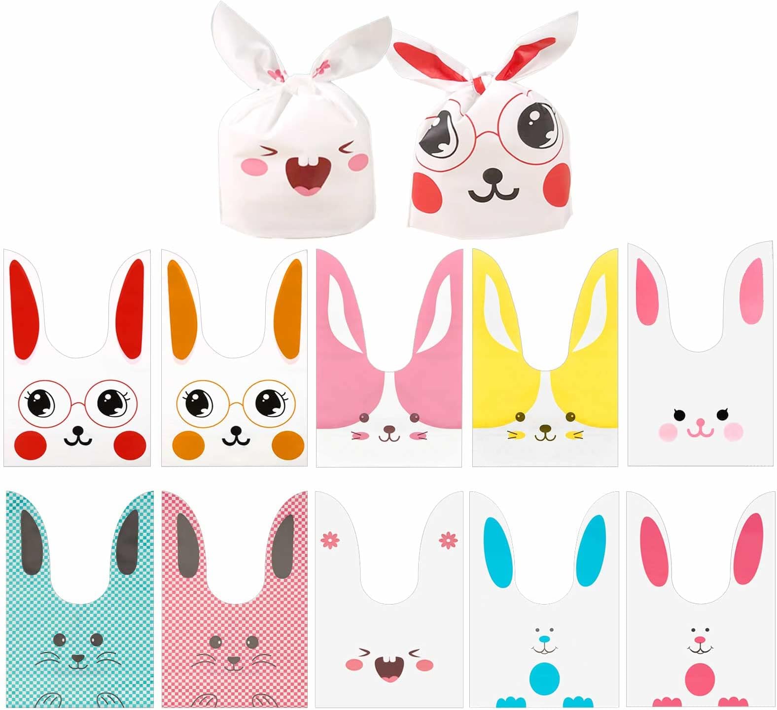 Simmpu 12 pcs Easter Paper Candy Gift Boxes Easter Treat Boxes Bunny ...