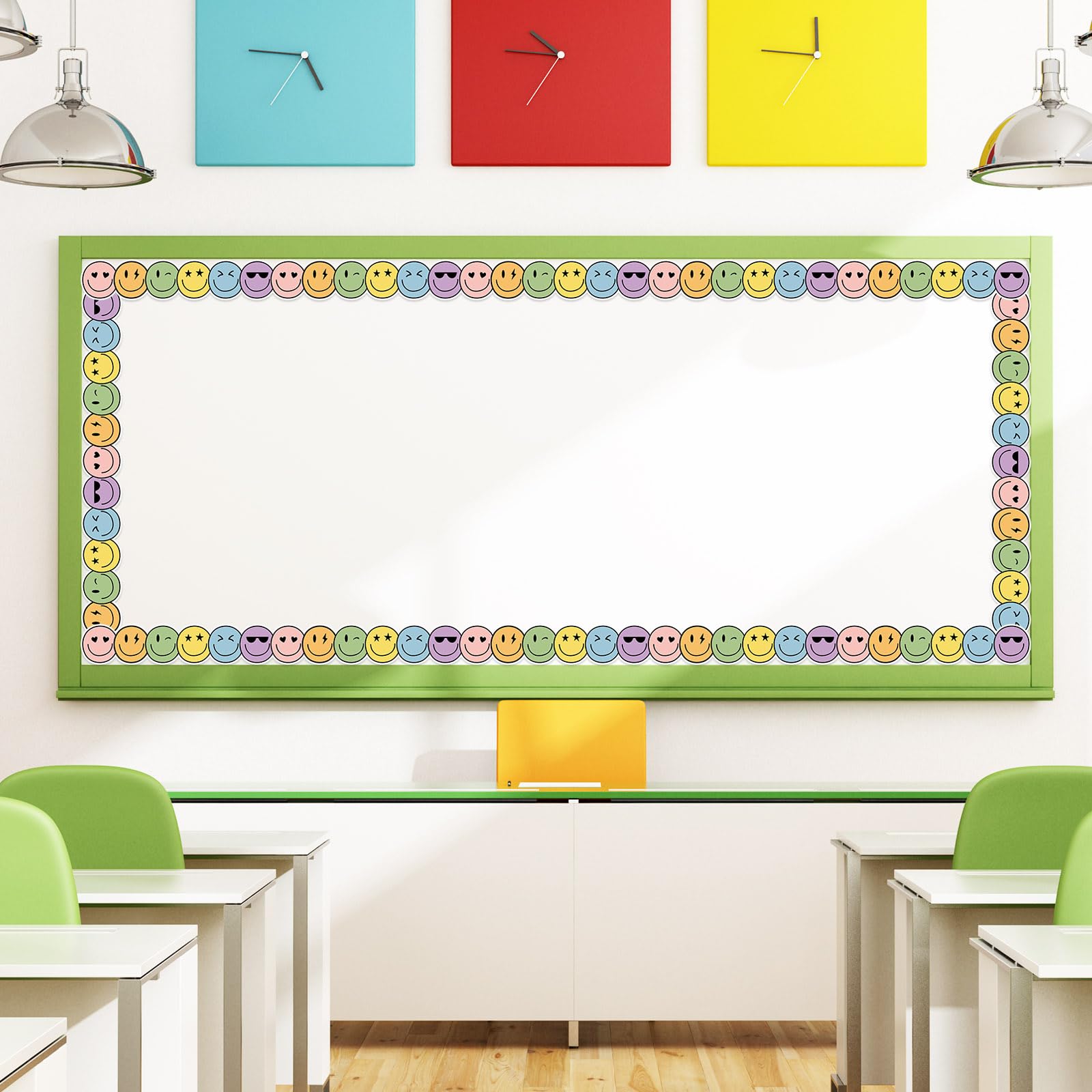 Snapklik.com : 32.8Ft Back To School Preppy Happy Face Bulletin Board ...