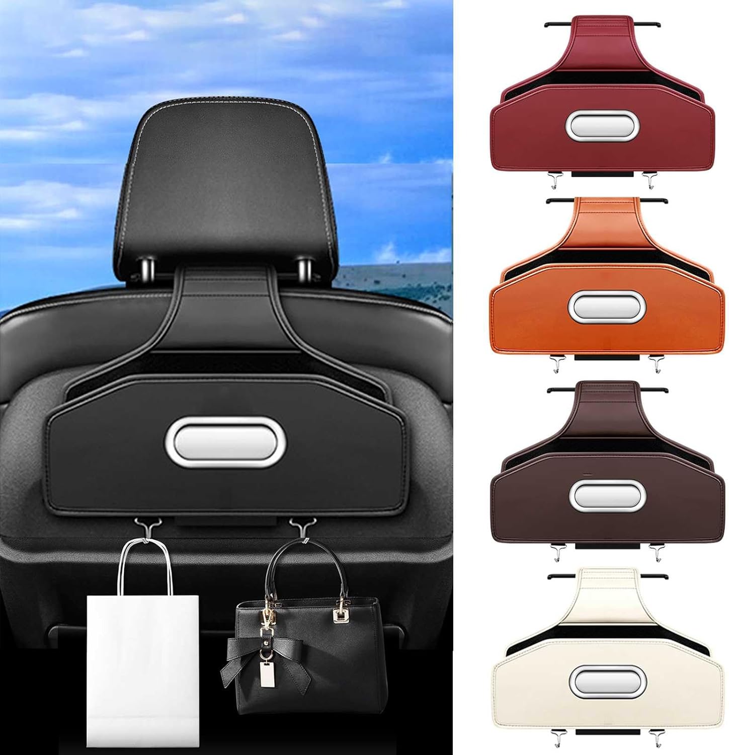 Amazon.co.jp: 新型 車用シートバックティッシュケー スバル・アウトバック outback BS9型 BT5/BT9型 に適用 車用多機能収納ボックス 車の後部座席オーガナイザー ...