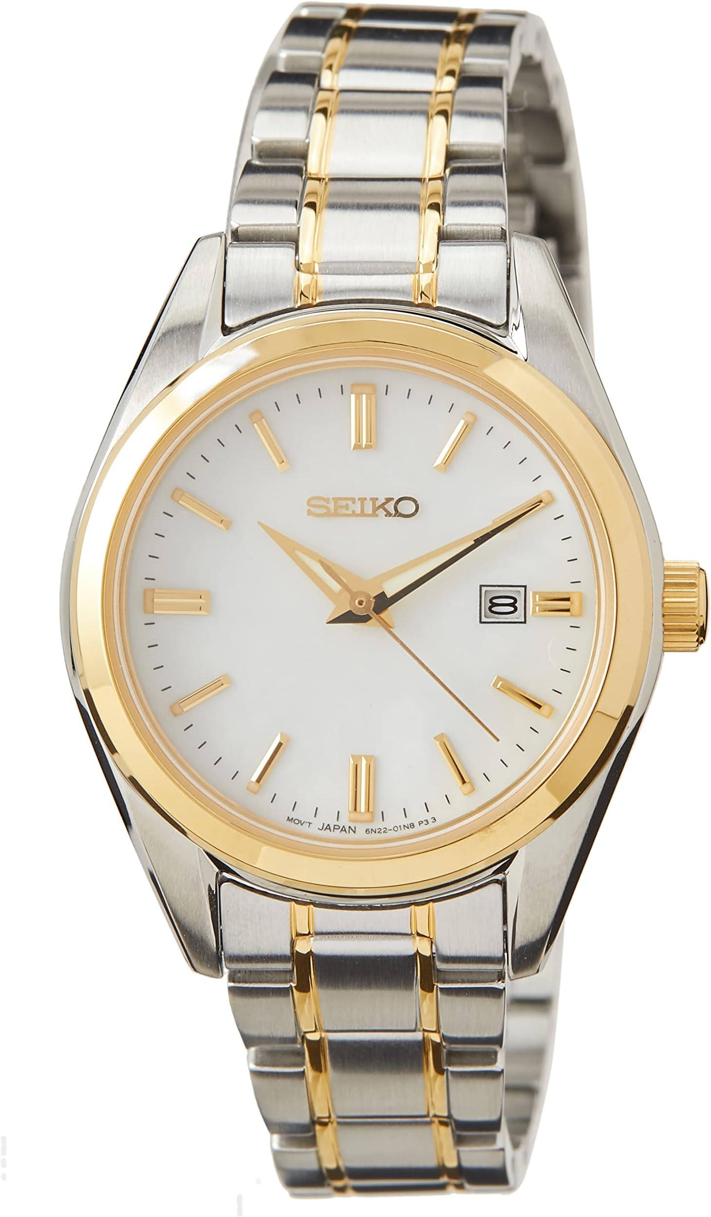 Seiko UK Limited - EU Women's Analogue Analog Quartz Watch with Gold ...