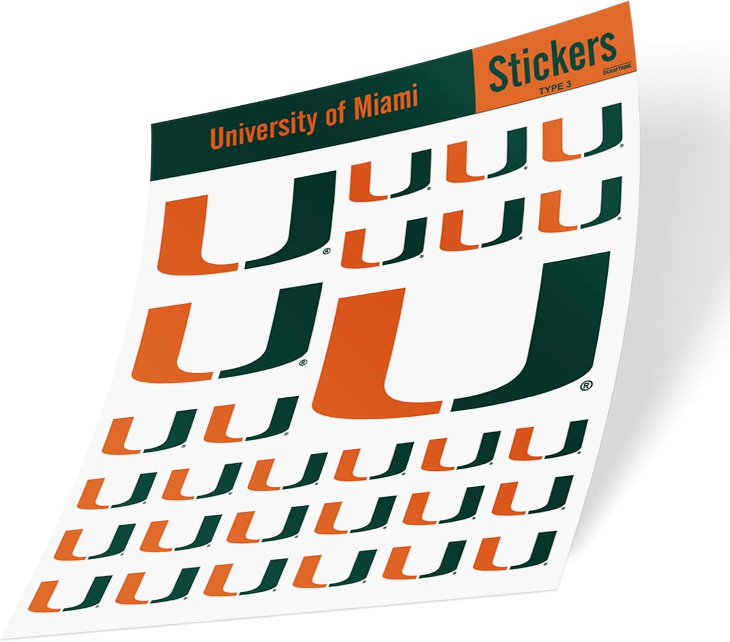 Amazon.com: Desert Cactus University of Miami Stickers Hurricanes Vinyl ...