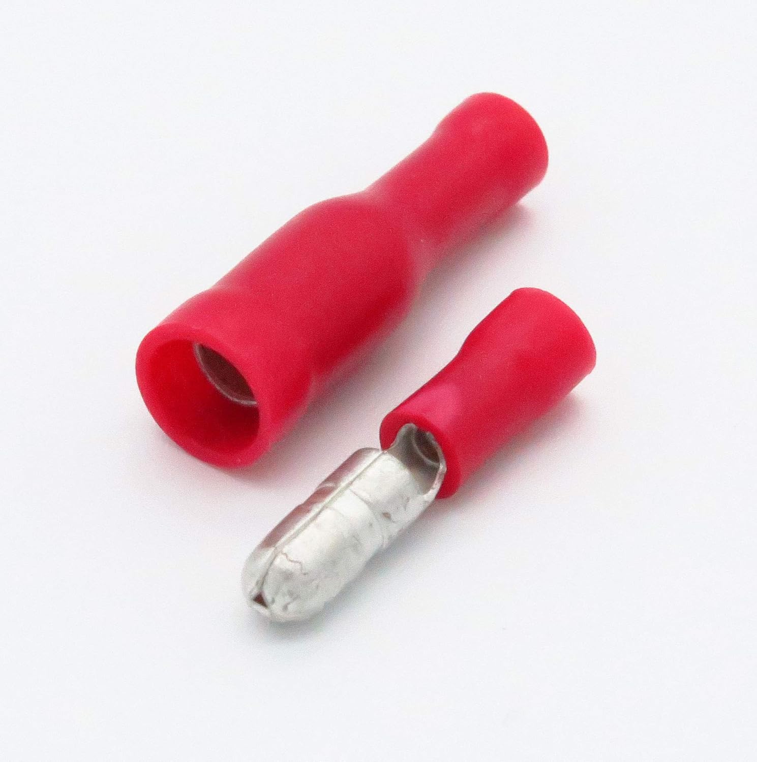 40 x Cosse Electrique Cylindriques Rouge (20x Male et 20x Femelles ...