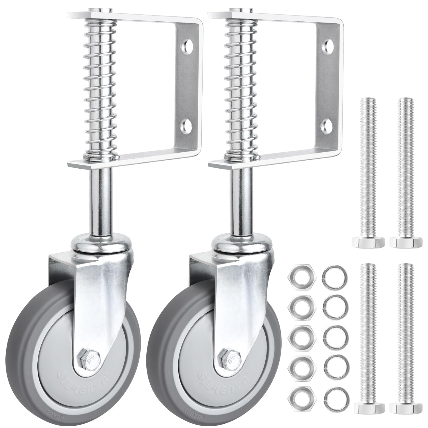 Snapklik.com : Heavy Duty Spring Loaded Gate Caster For Wooden Fence ...