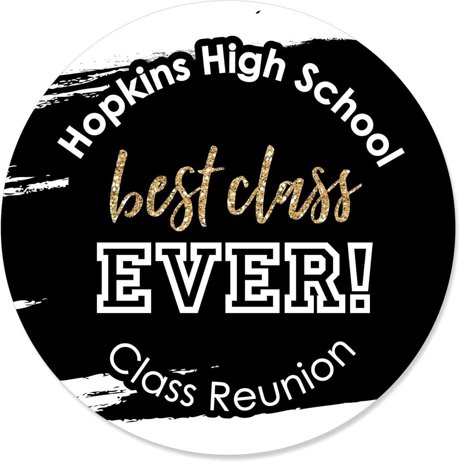 Amazon.com: Big Dot of Happiness Personalized Reunited - Custom School ...