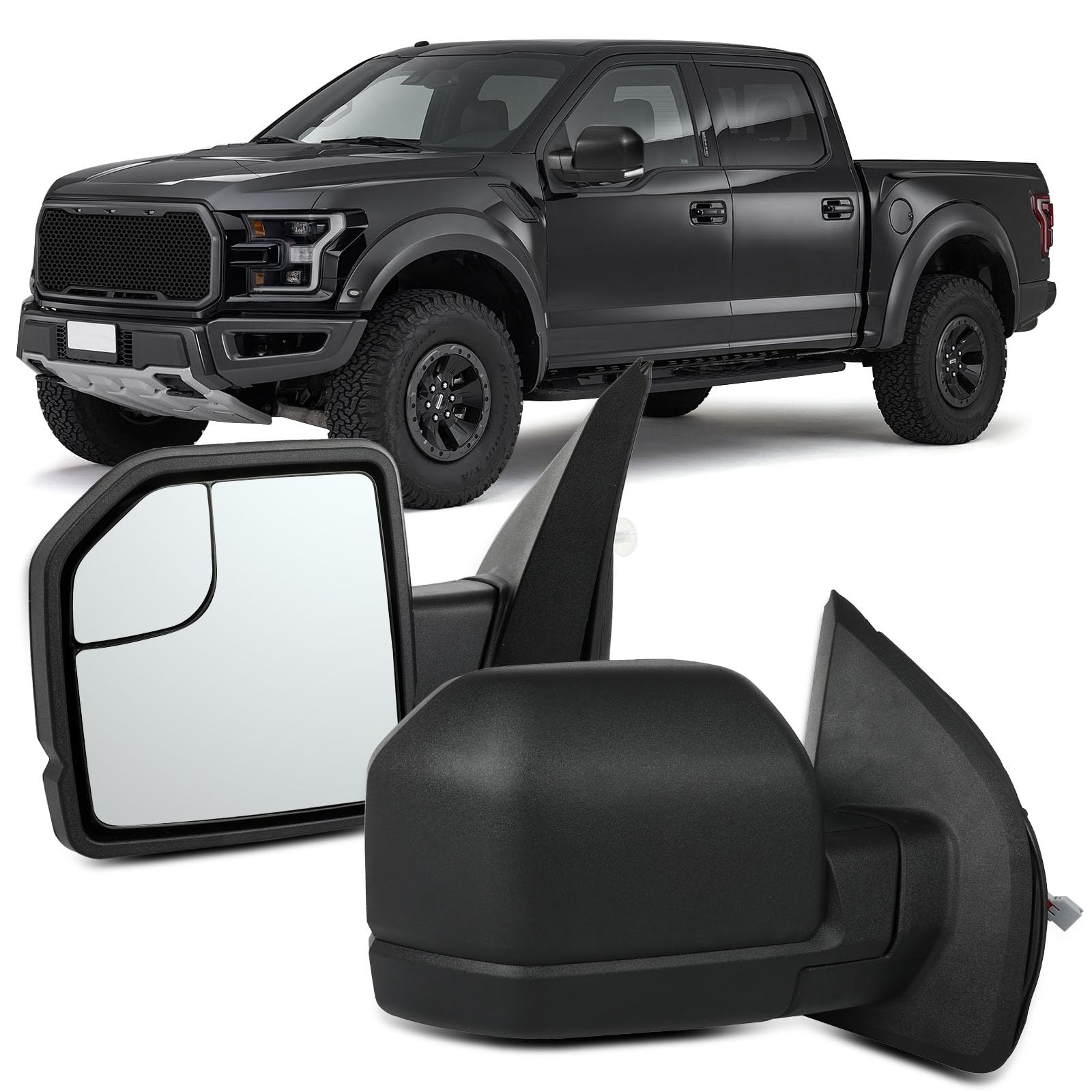 Snapklik.com : OCPTY Tow Mirrors Power Left Driver Right Passenger Side ...